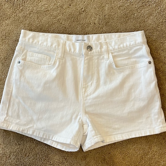 Current/Elliott | Shorts | Currentelliott White Denim Shorts | Poshmark